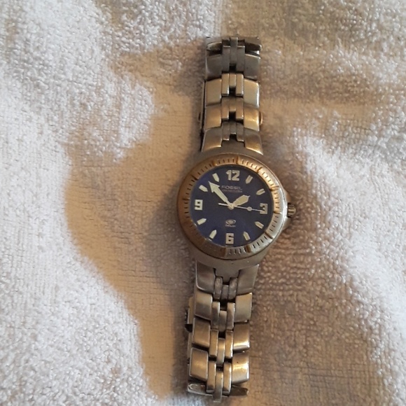 Fossil | Accessories | Fossil Blue Series Mens Watch Am3323 2003 | Poshmark